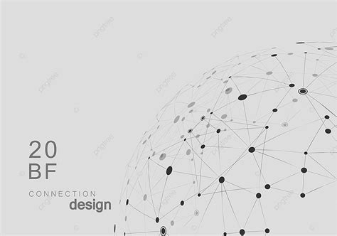 Network Abstract Vector Background With Connected Shapes Concept Shapes Vector Background