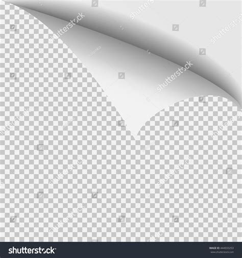 Curl Corner Paper Template Transparent Grid Stock Vector Royalty Free Shutterstock