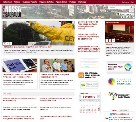 Conheça O Novo Site Da Rede Nossa São Paulo Mais Objetivo Mais