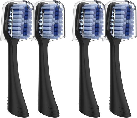 Replacement Toothbrush Heads With Covers For Oral B Clic Black 4