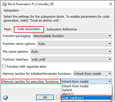 Load Data Code To Flash And Run From RAM On TI C2000 MATLAB Simulink