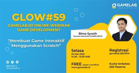 GLOW 59 GAMELAB ID Online Webinar Game Development Membuat Game