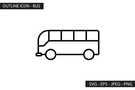 Bus Outline Icon Graphic By SIKEY STUDIO Creative Fabrica