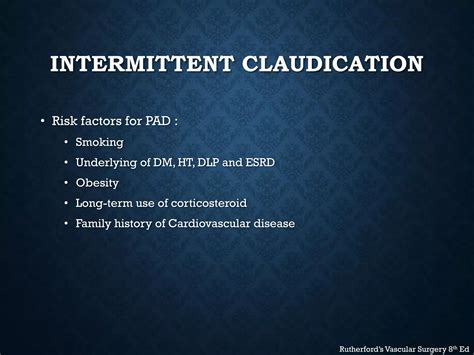Topic Of Vascular Claudication Pdf