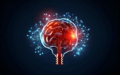 Premium Ai Image A Human Brain With A Brain And A Brain On A Dark