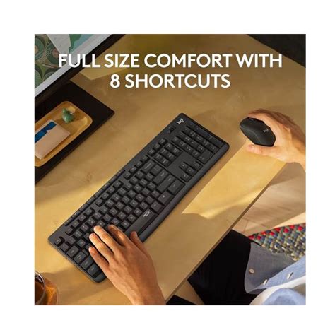 Logitech Mk295 Silent Wireless Mouse And Keyboard Combo With Silenttouch