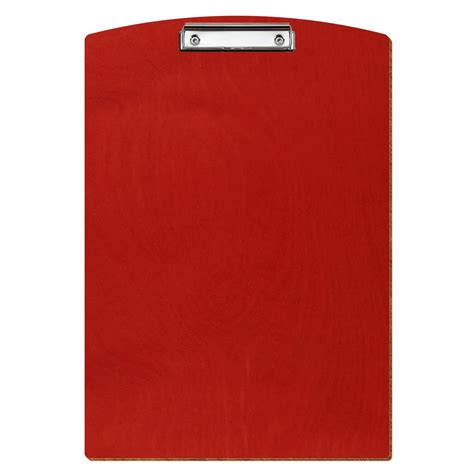 Paket Bütic Holz Klemmbrett Segmentform rot für A3 A4 A5 A6