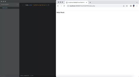 gestire file php con brackets e mamp localhost editor html it