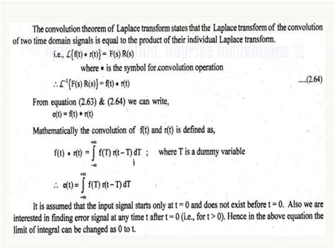 First Second Order Of The Control Systems PPT