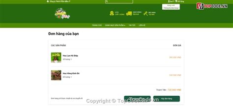 Full Code Đồ Án Website Bán Hoa Tươi Php And Mysql Có đầy đủ Quản Trị Và