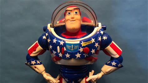 Review Thinkway Stars And Stripes Buzz Lightyear Youtube