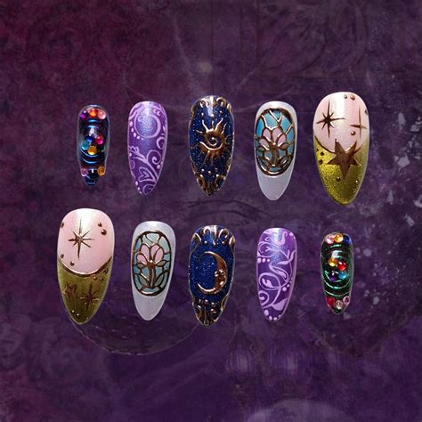 Whimsigoth Custom Press On Nails Etsy