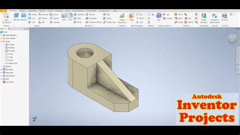 Autodesk Inventor Tutorial Model Youtube