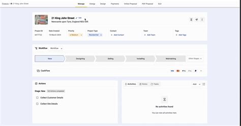 getting started manage page opensolar
