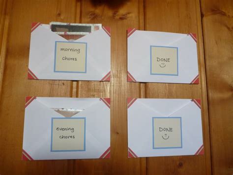 Chore Charts With Boxes The Morning Chore Pictures Remind A To Chores Chore Chart