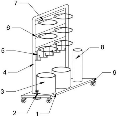 一种体育器材收纳架的制作方法