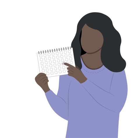une fille à la peau foncée regarde le calendrier et pointe vers la date