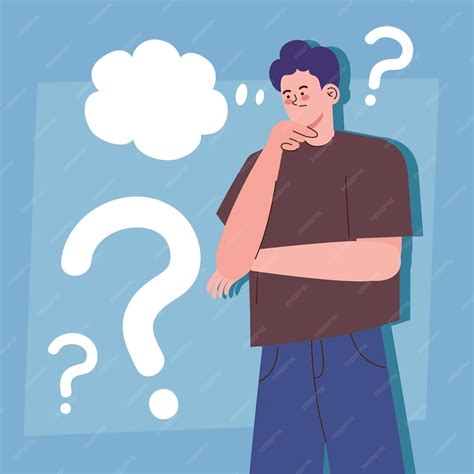 Homme Avec Un Choix Difficile Vecteur Premium