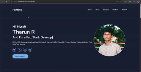 Tharun R On Linkedin Webdevelopment Html Css Javascript Netlify Responsivedesign