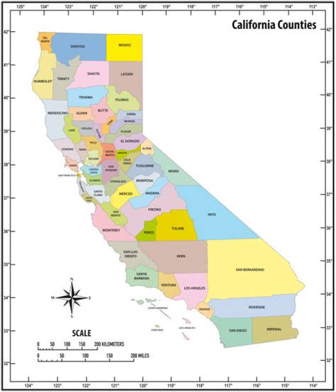 Map Of California Showing Counties
