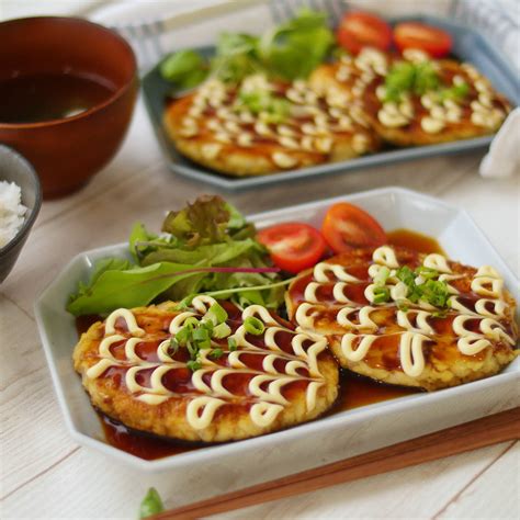 肉なしヘルシー！ふわふわ照りマヨ豆腐ハンバーグ Macaroni