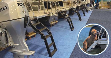 Lillipads Signature Design The Ultimate Pontoon Ladder Lillipad Marine