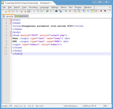 Real Imagination Parameter Atau Metode Post Pada Php