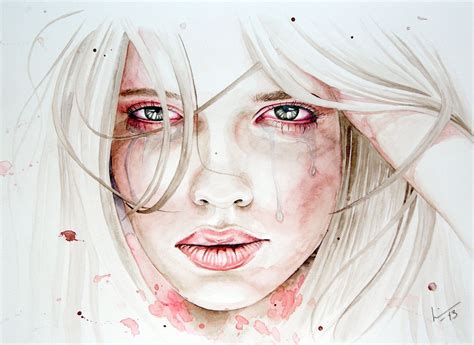 Нарисованная Девушка Со Слезами 23 фото
