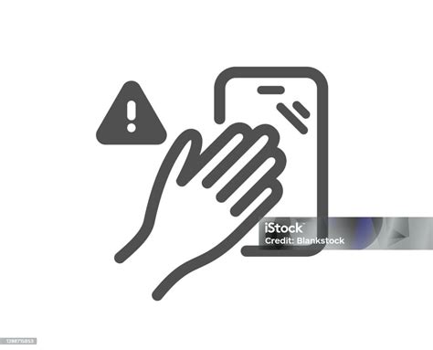 電話のアイコンに触れないでください手の警告サインベクトル アイコンのベクターアート素材や画像を多数ご用意 アイコン