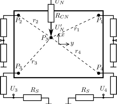 Electrical Circuit Diagram Of The Sensor Mat With Electrode Pins P I Download Scientific
