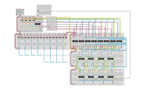 Circuit Design Mux 16x4 Tinkercad