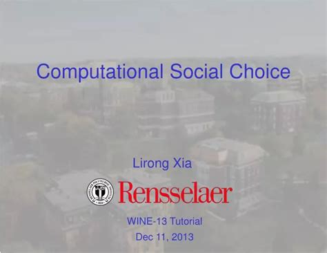 ppt computational social choice powerpoint presentation free