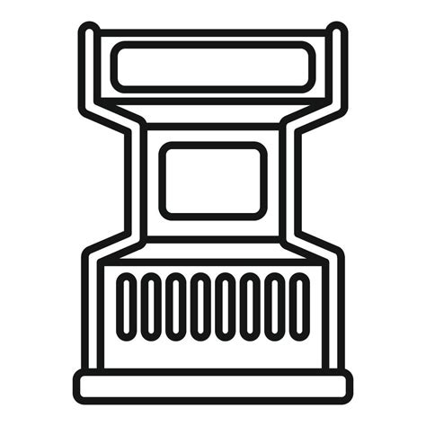 Retro Arcade Game Machine Playing Videogame With Buttons And Joystick 51061735 Vector Art At