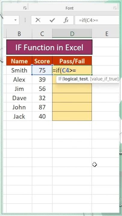 How To Use If Function In Excel 51 Excel Trick Shorts Youtubeshorts Exceltutorial Youtube