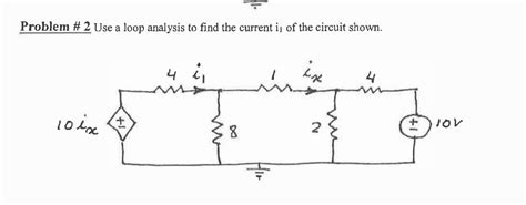Solved Problem Use A Loop Analysis To Find The Current Chegg