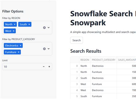 Multi Select Filtering With Streamlit And Snowflake Cloudyard