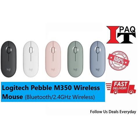 Logitech Pebble M350 Wireless And Bluetooth Mouse Shopee Malaysia