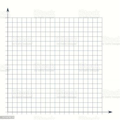 Grid Paper Mathematical Graph Cartesian Coordinate System With Xaxis Yaxis Squared Background