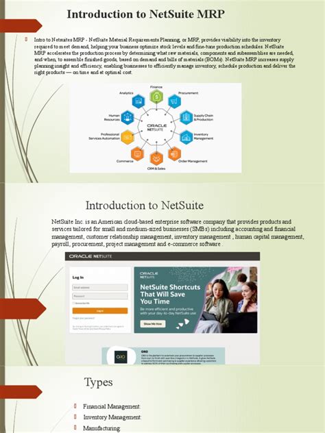 Introduction To Netsuite Mrp Download Free Pdf Inventory Warehouse