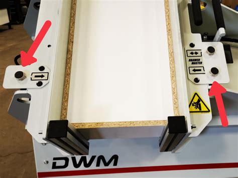 Dwm Drawer Assembly Clamp Doucet Machineries