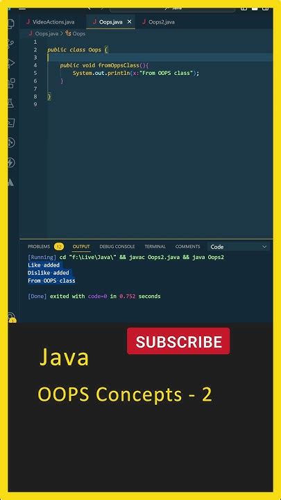 Java Oops Concepts 2 Inheritance With Example Oops Java Tutorial