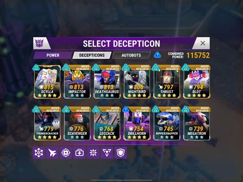 Best Squad Combinations Rtransformersearthwars