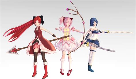 Tda Madoka Magica Madoka Kyouko Sayaka Dl By Skary66 On Deviantart