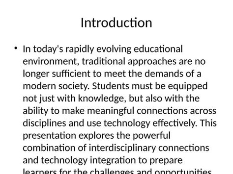 Extendedinterdisciplinarytechintegrationpresentationpptx