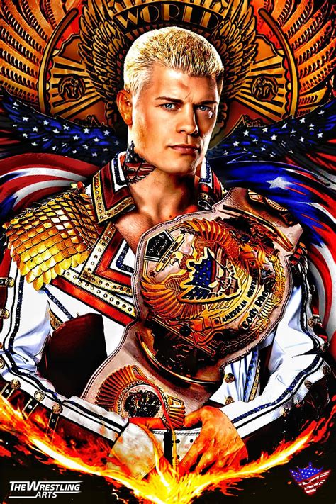 Cody Rhodes Custom New Championship Poster By Thewrestlingarts On