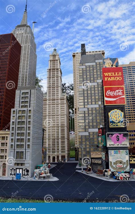 Lego Brick Constructed New York Skyscrapers Editorial Photography ...