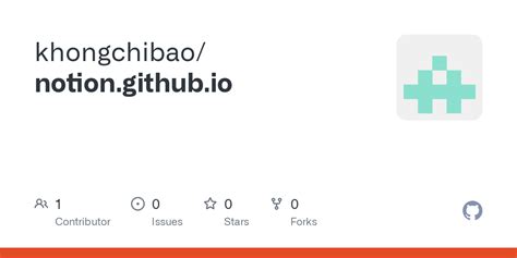 Github Khongchibao Notion Github Io