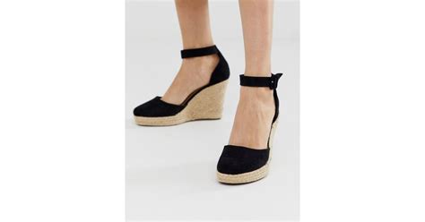 Lipsy Closed Toe Espadrille Wedge In Black Lyst Uk
