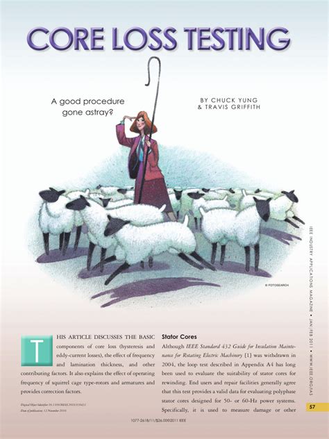 Core Loss Testing Pdf Electric Motor Transformer