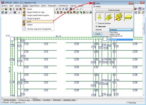 Cypecad Losas Postesadas Para Edificación Cargas De Desvío De Los